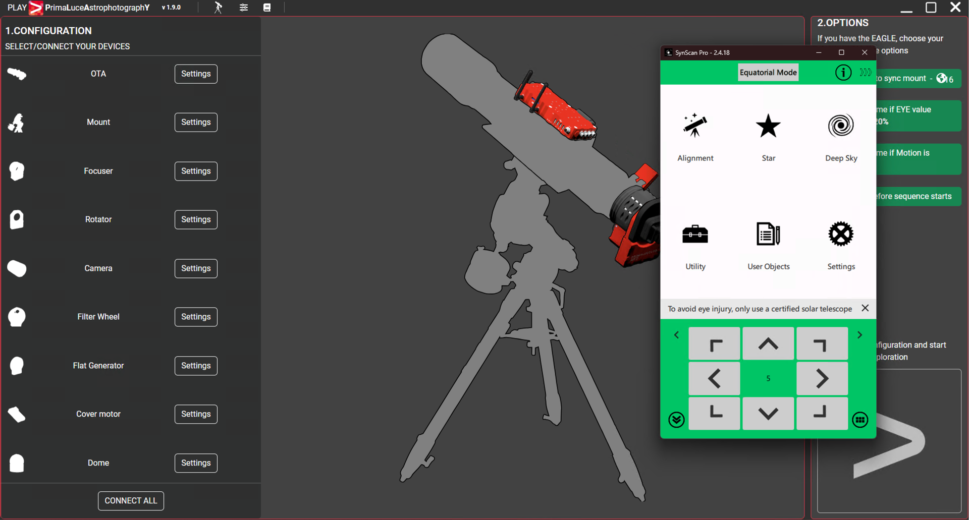 How to remotely control your SkyWatcher equatorial or alt-azi mount ...