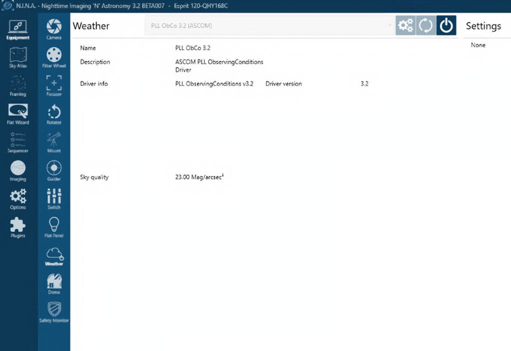 How to control EAGLE with NINA astronomy imaging suite - PrimaLuceLab