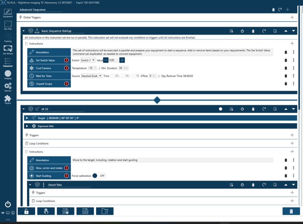 How to control EAGLE with NINA astronomy imaging suite - PrimaLuceLab